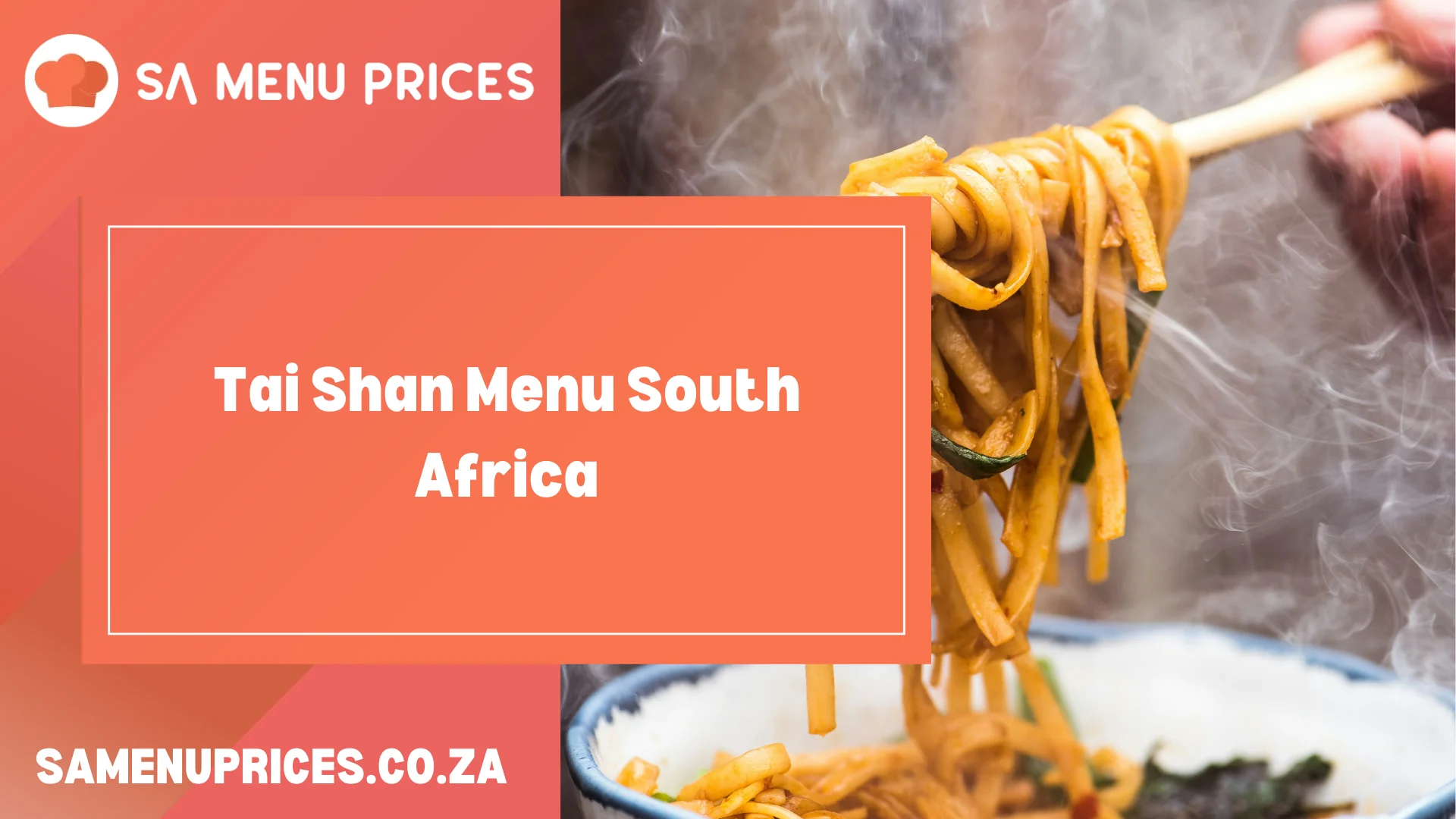 Tai Shan Menu South Africa - South Africa Menu Prices