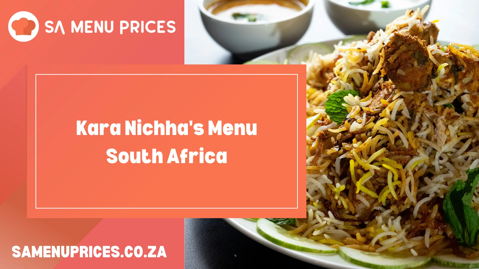 Kara Nichha's Menu South Africa - South Africa Menu Prices